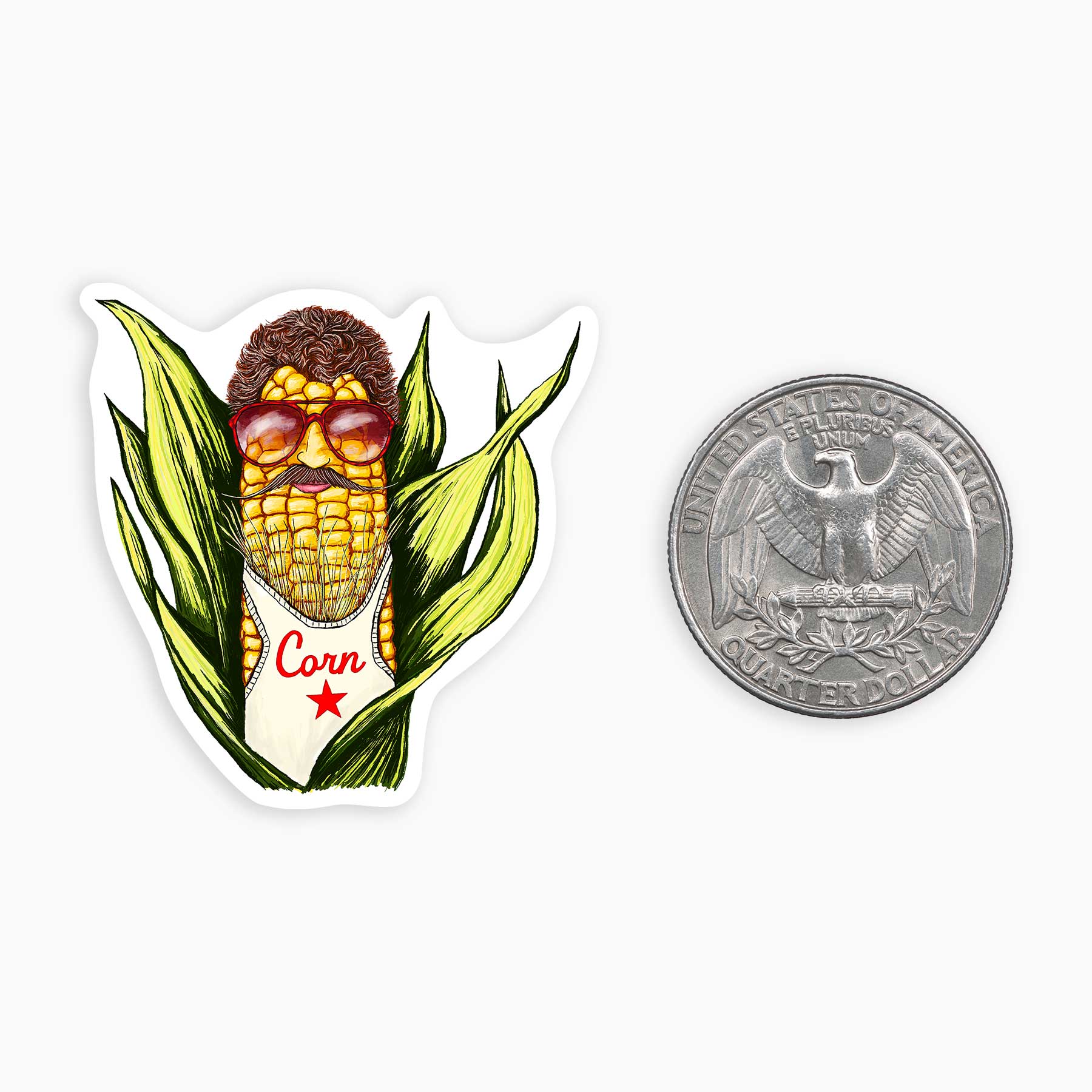 Corn Star - Mini Sticker – A Little Happy