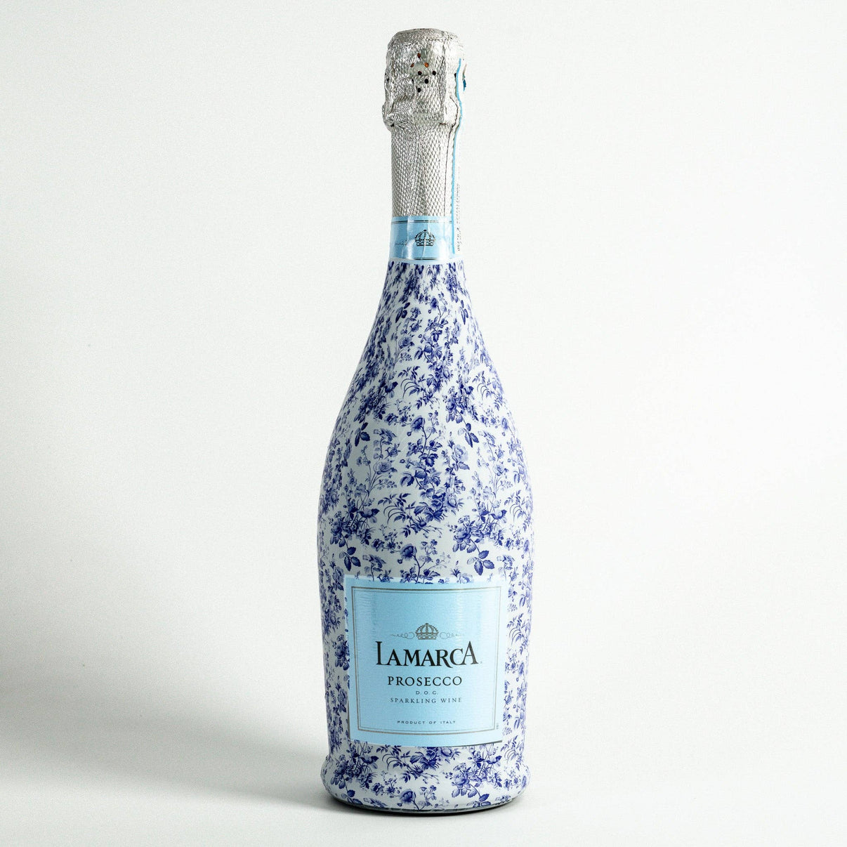 Beau Bottles Grandmillenial Blue Floral - Prosecco Collection – A ...