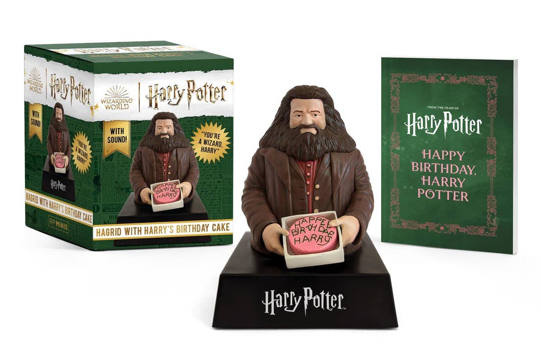 Harry Potter: Hagrid With Birthday Cake Figure With Sound – A Little Happy