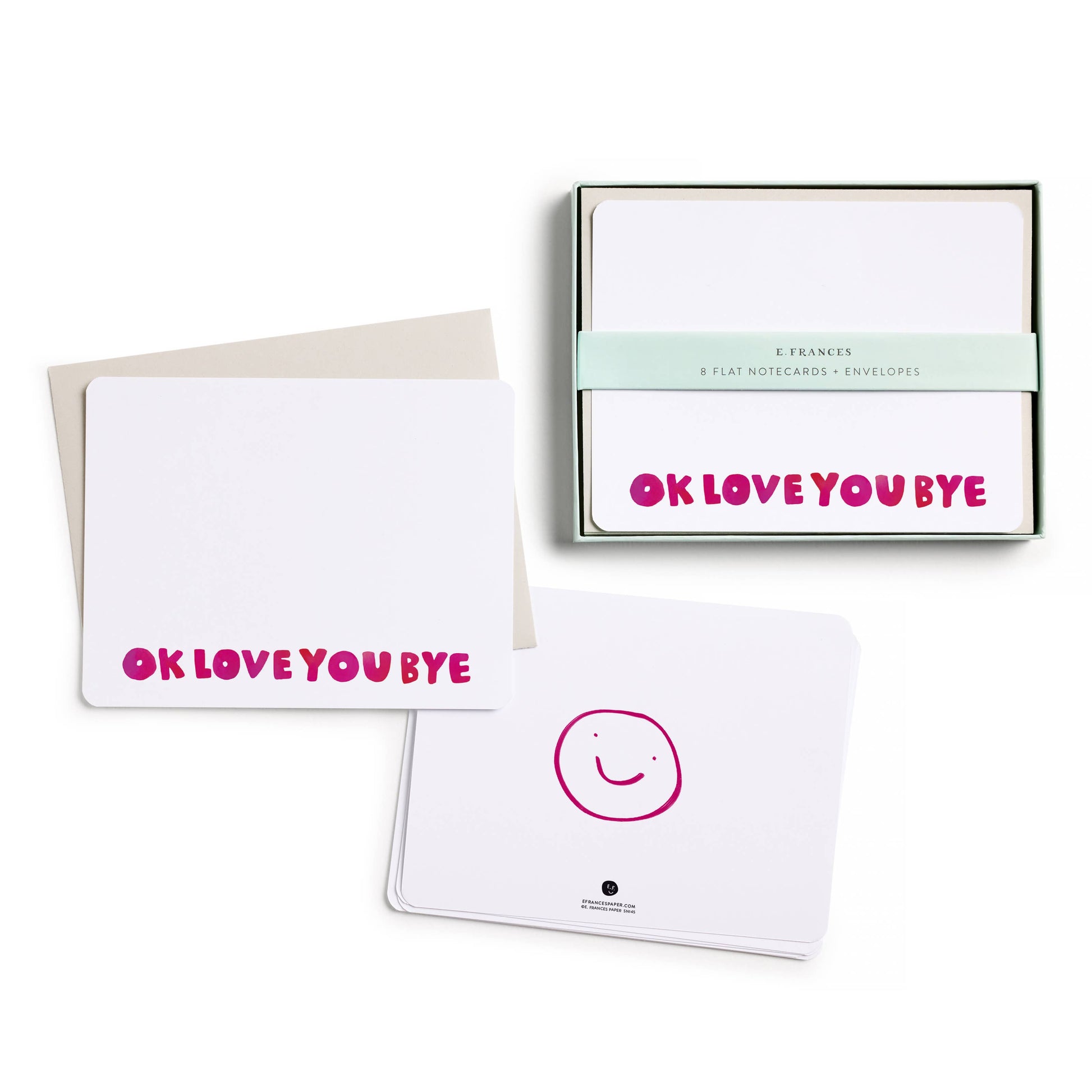 Okloveyoubye Flat Note Set – A Little Happy