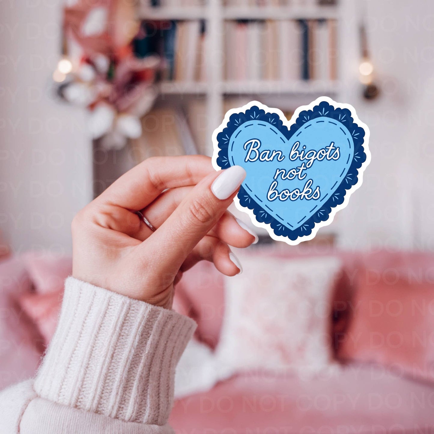 Ban Bigots Not Books Sticker – A Little Happy