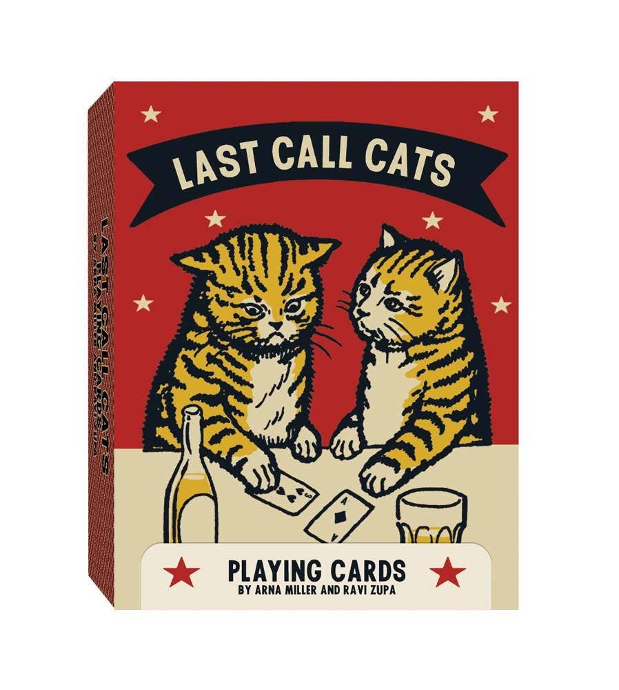 Last Call Cats Playing Cards – A Little Happy