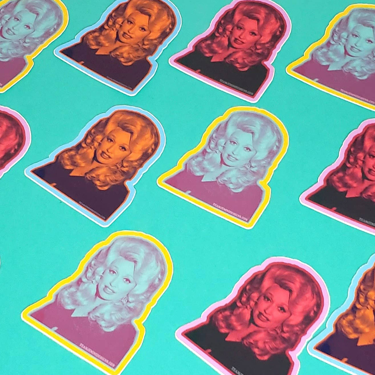 TEAM JEMINI DESIGNS - MULTI-COLORED DOLLY STICKER – A Little Happy