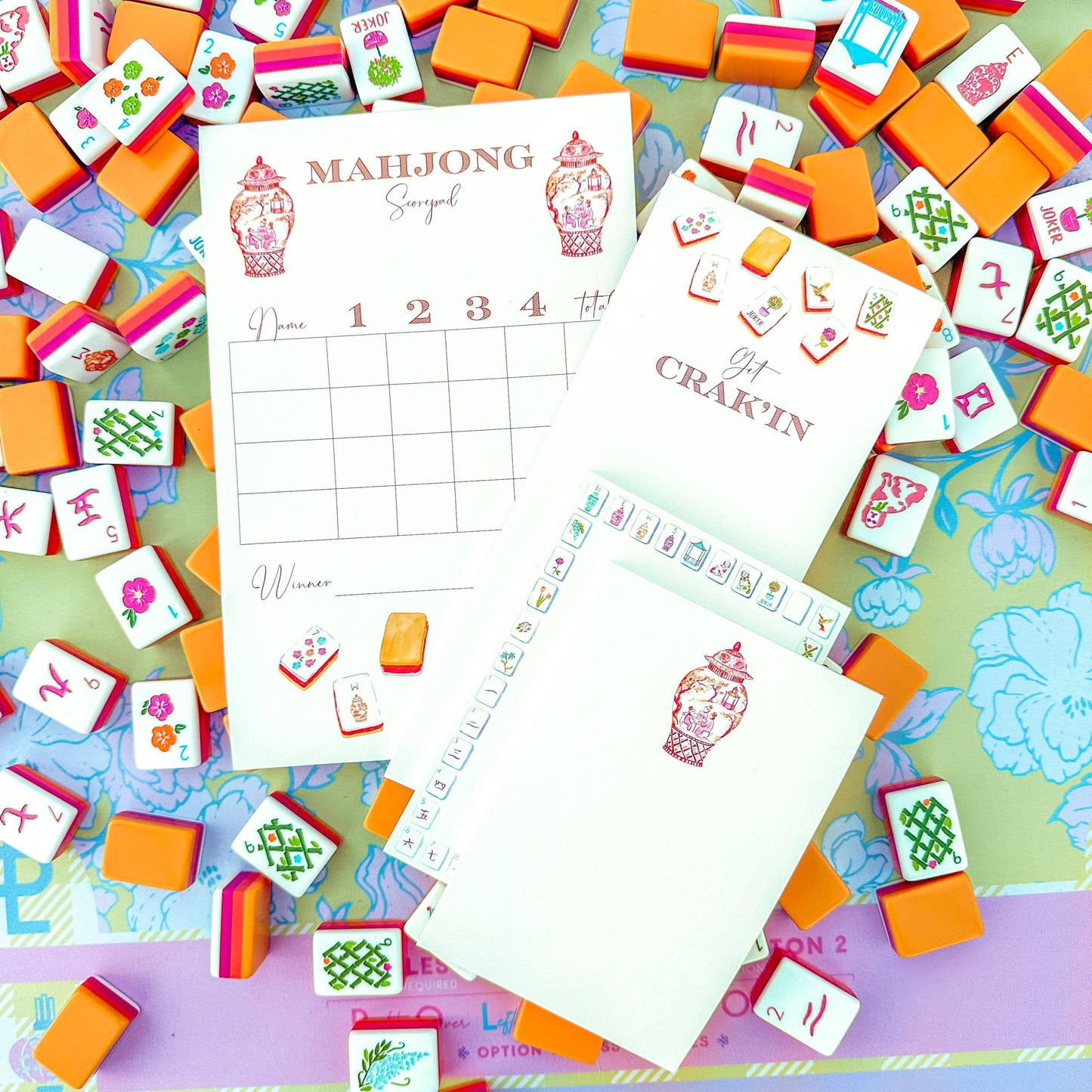 Sunset Mahjong Tiles "Get Crak'in" Listpad – A Little Happy