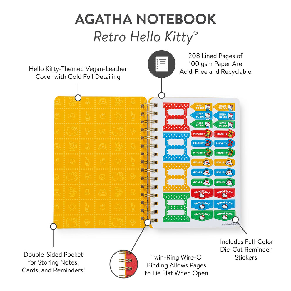 Retro Hello Kitty Agatha Notebook – A Little Happy