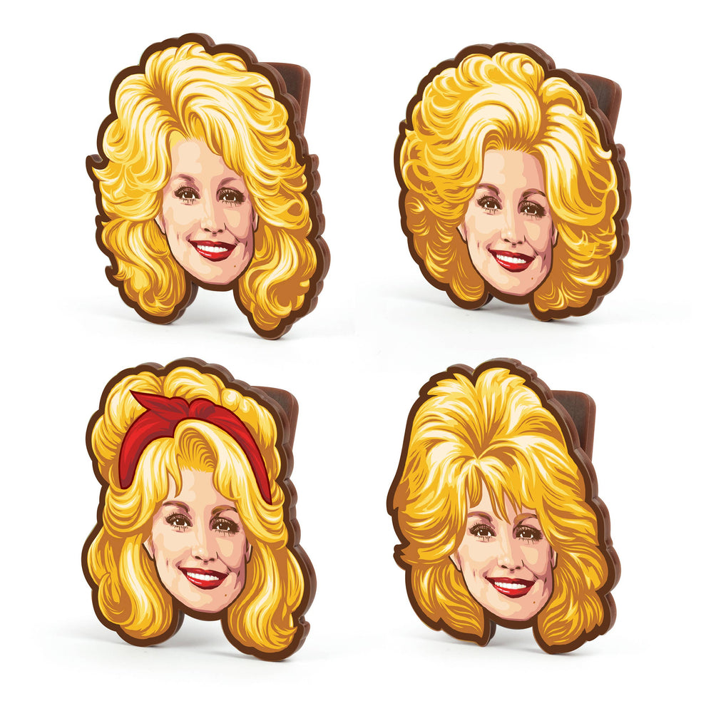 Dolly Parton Bag Clips, Set of 4, Iconic Hairstyle Designs – A Little Happy