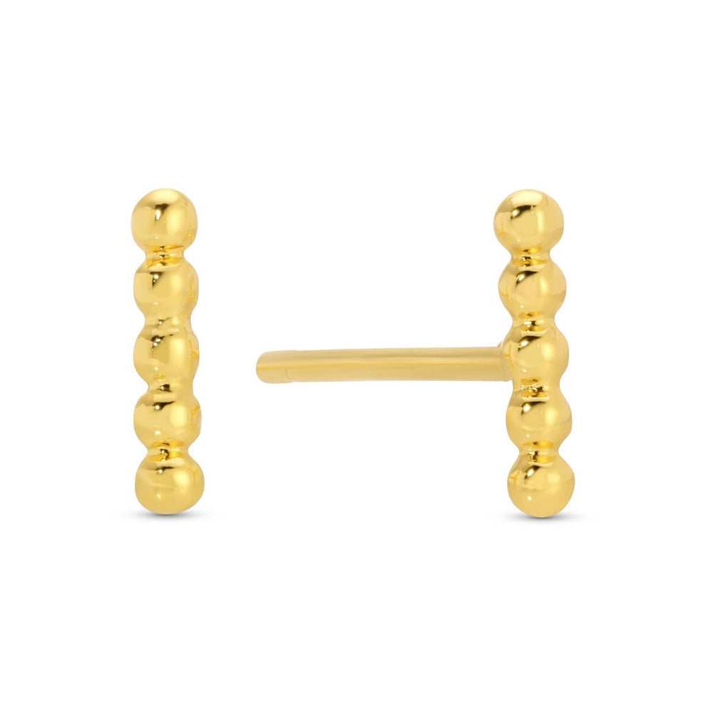 Dot Bar Stud: Gold – A Little Happy