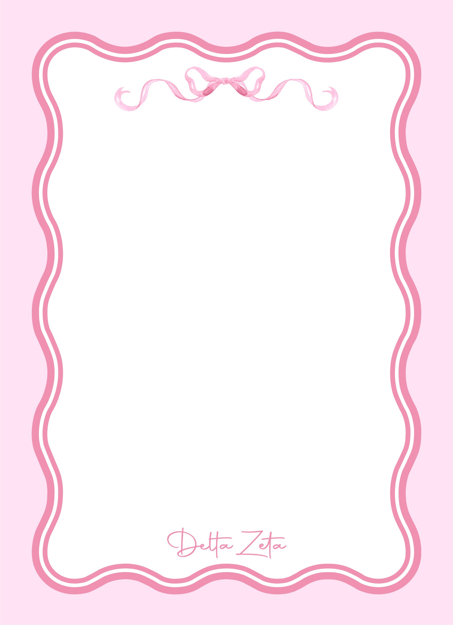 Coquette Sorority Notepad - DZ – A Little Happy