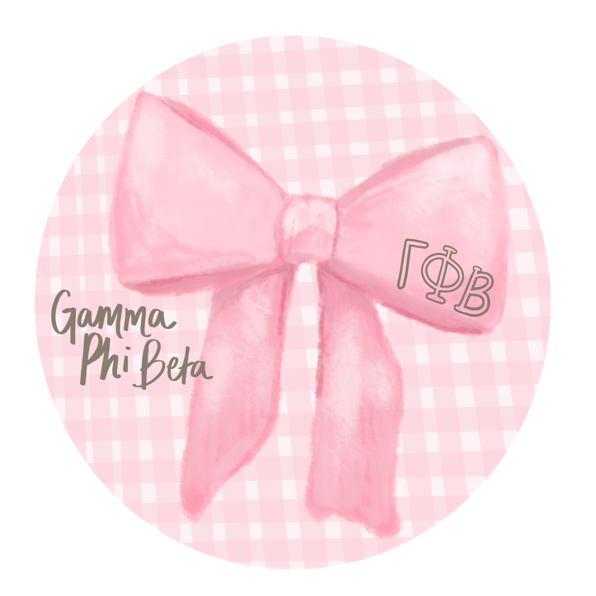 GPhi Greek Bow Button – A Little Happy