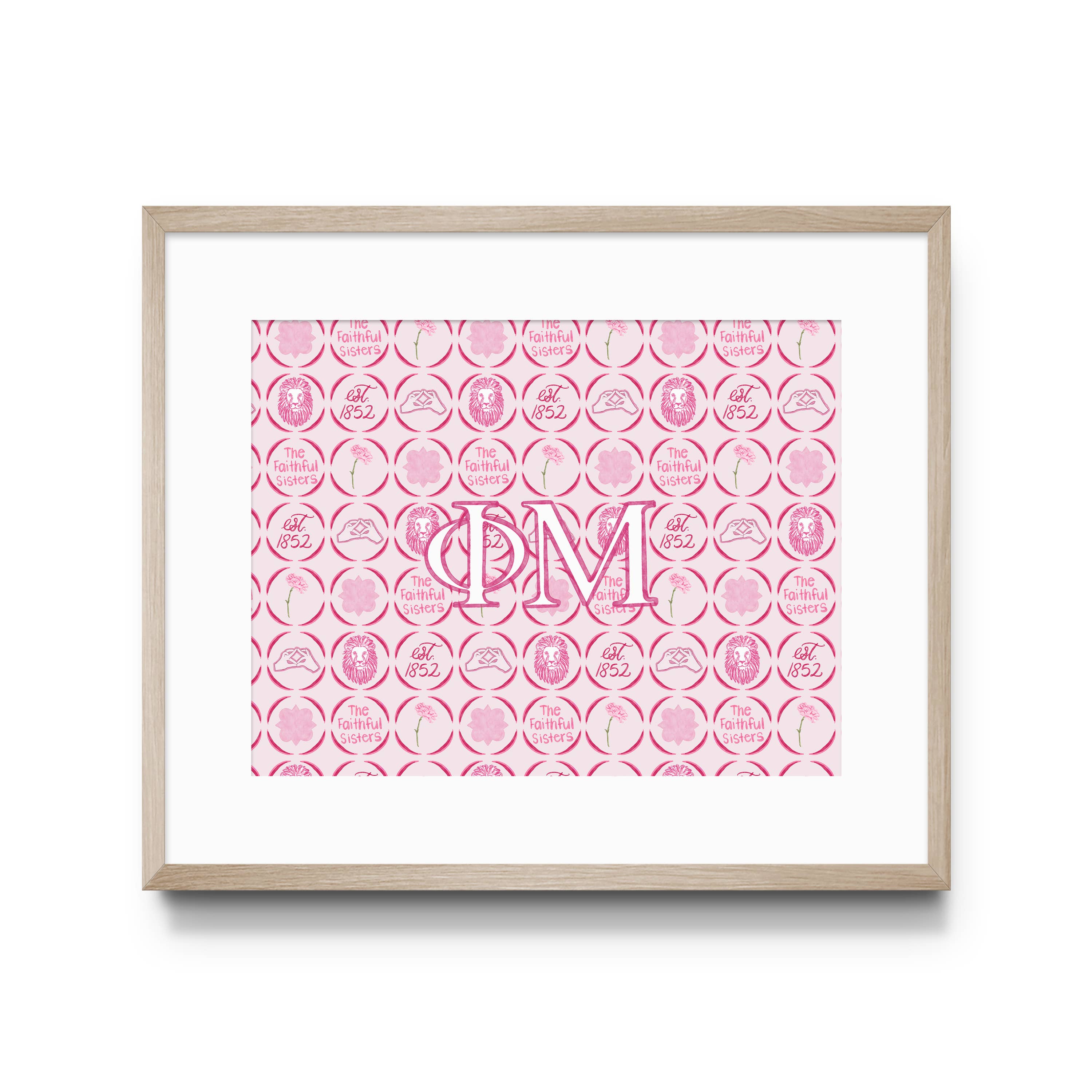 Phi Mu Omega Print: 5x7 – A Little Happy