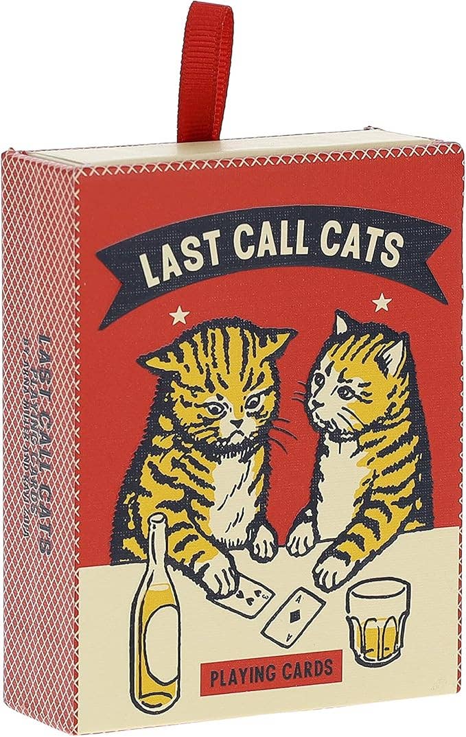 Last Call Cats Playing Cards – A Little Happy