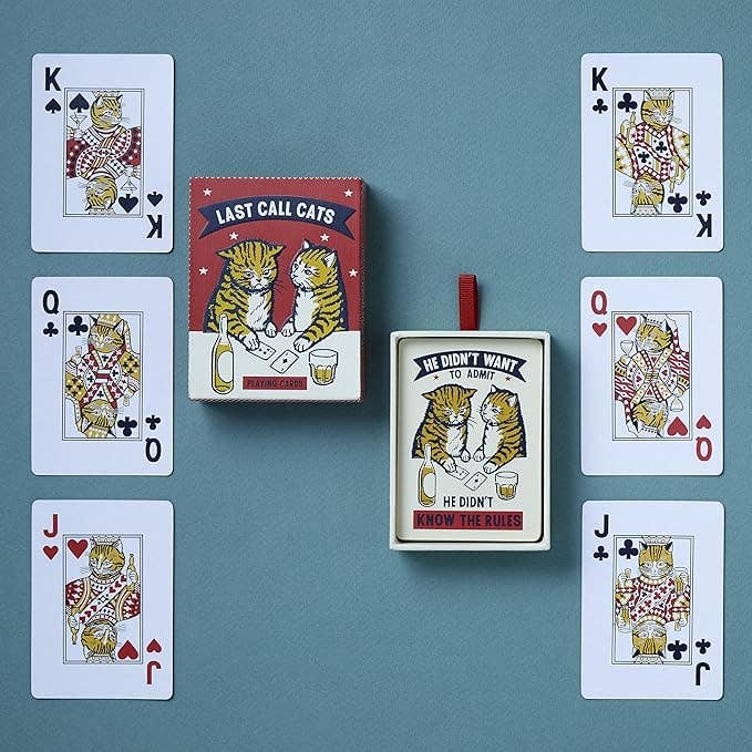 Last Call Cats Playing Cards – A Little Happy