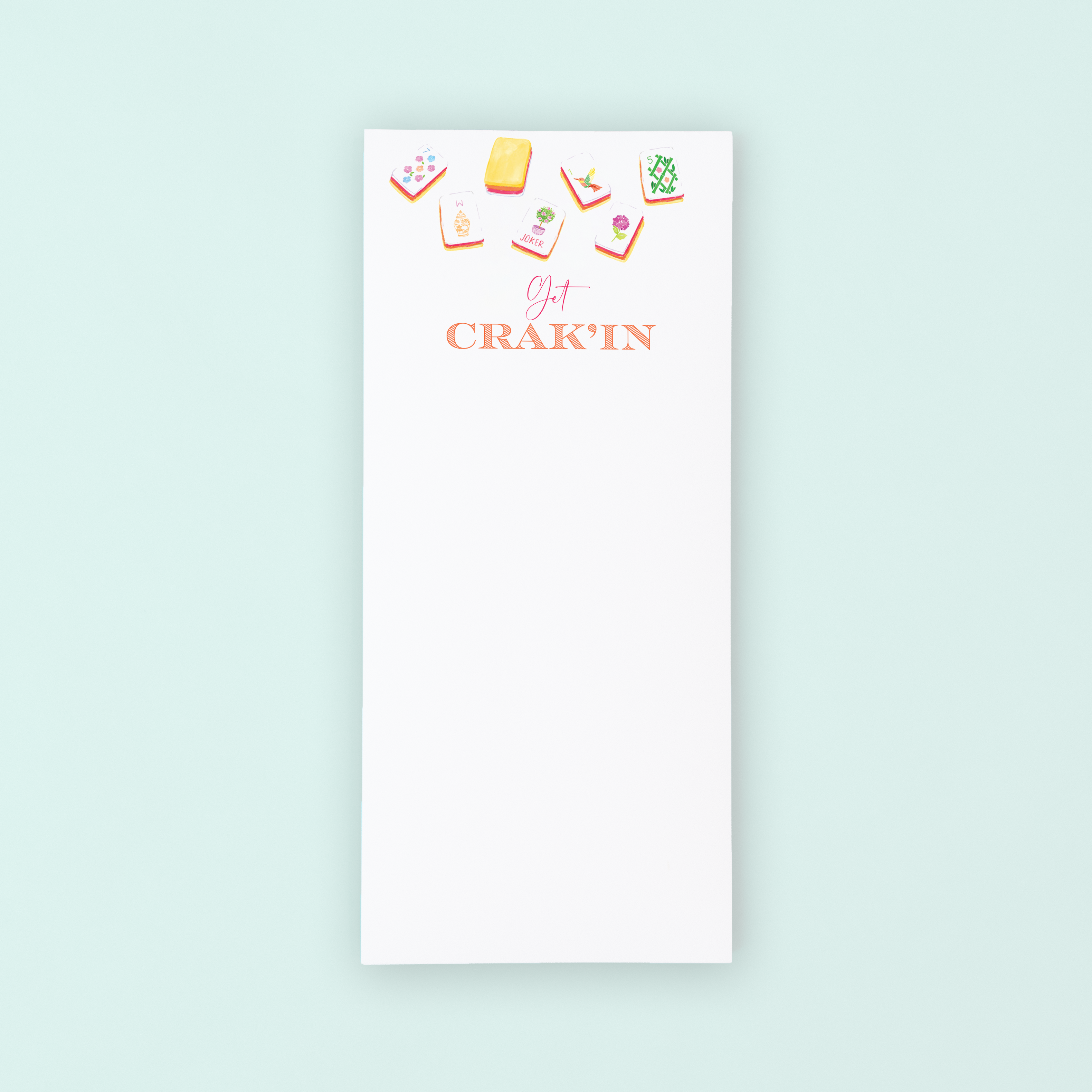 Sunset Mahjong Tiles "Get Crak'in" Listpad – A Little Happy