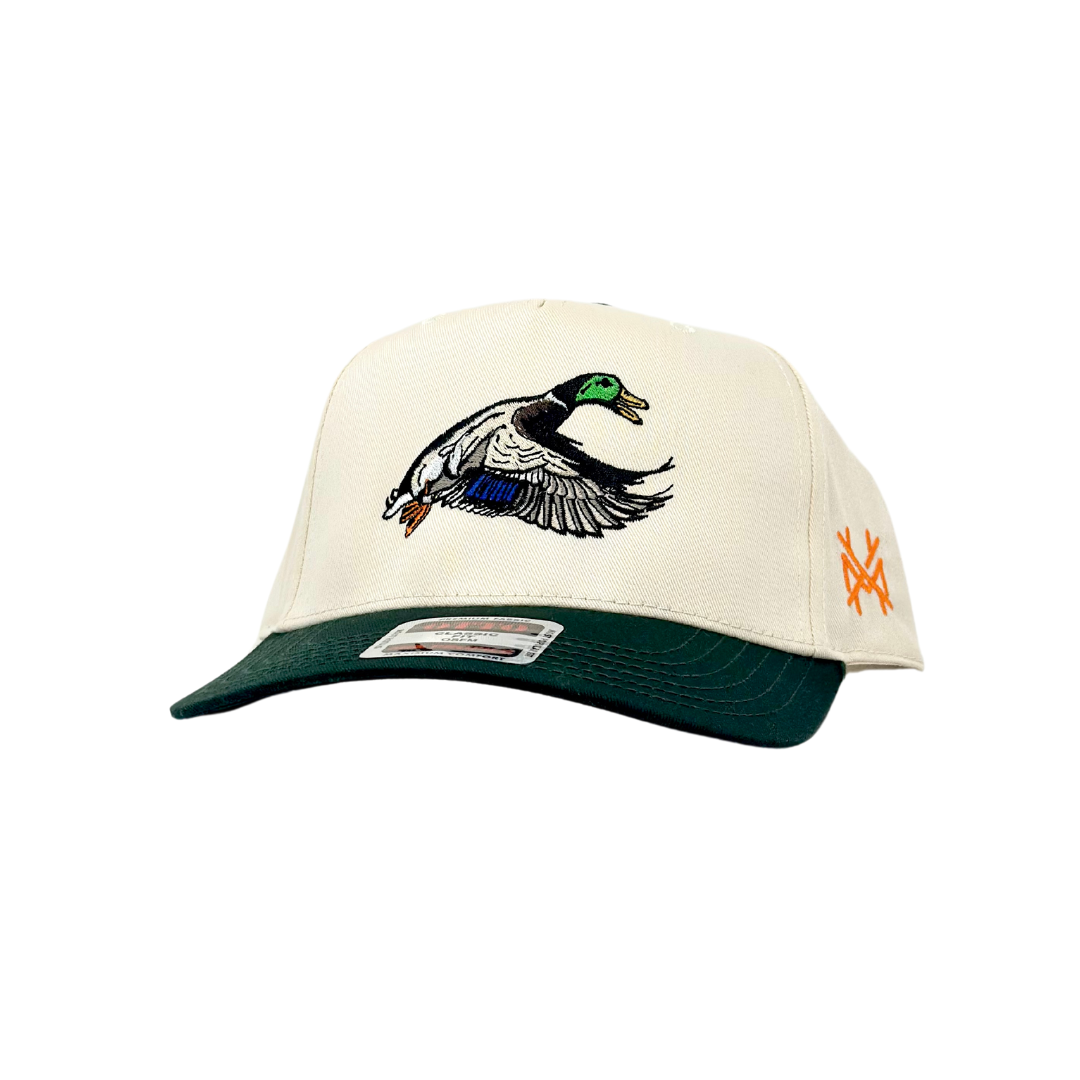 Mallard Hat: 7 panel harvest camo/natural – A Little Happy
