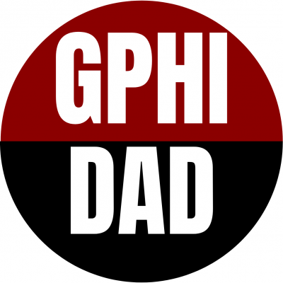 GPhi Dad Button – A Little Happy