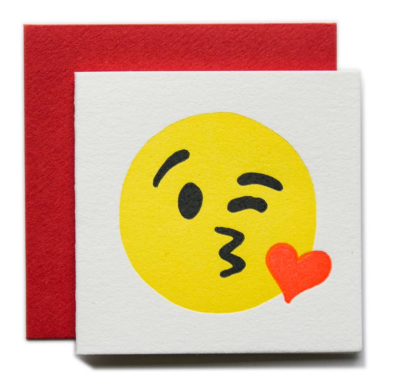 Kissy Face Tiny Card – A Little Happy