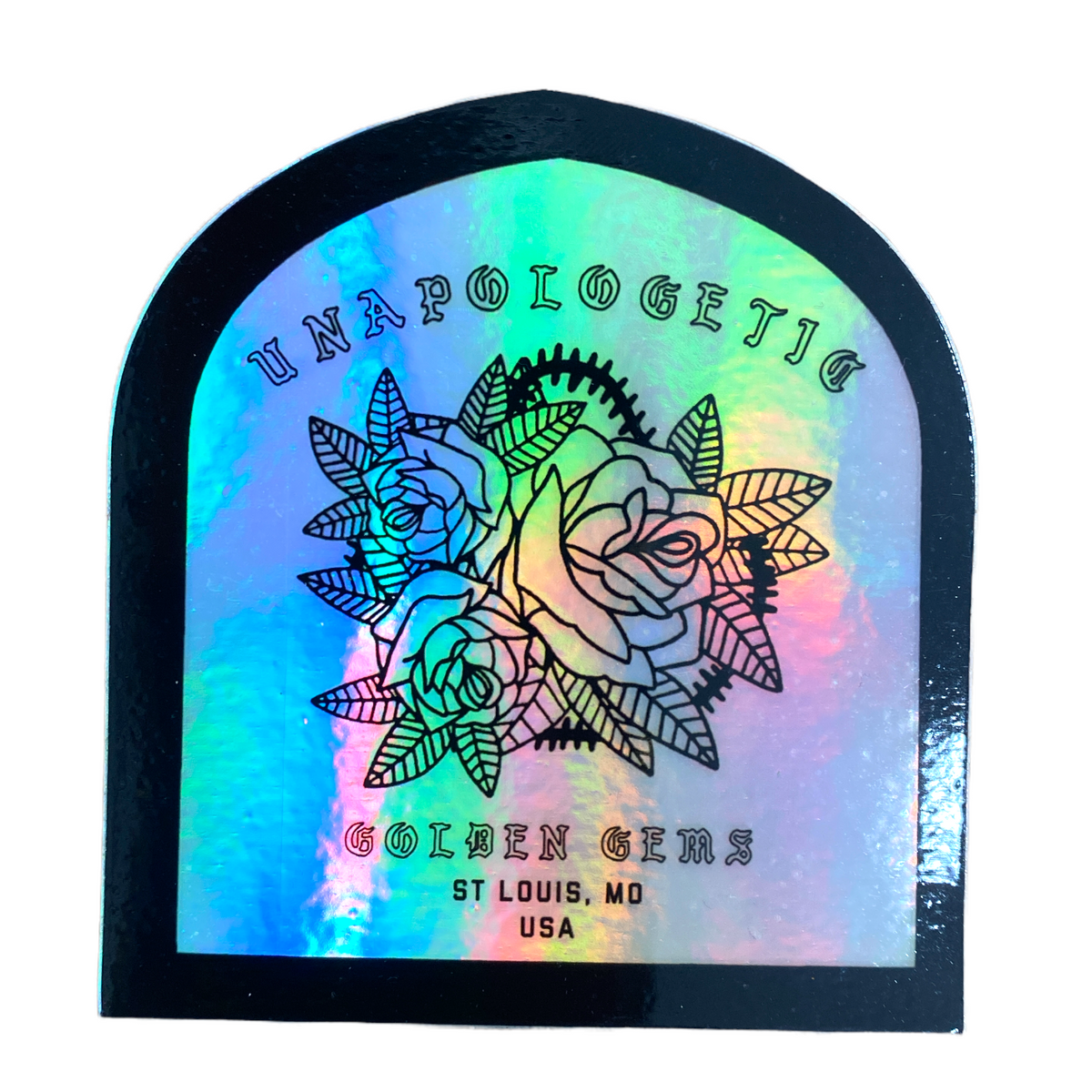 Unapologetic Holographic Sticker – A Little Happy