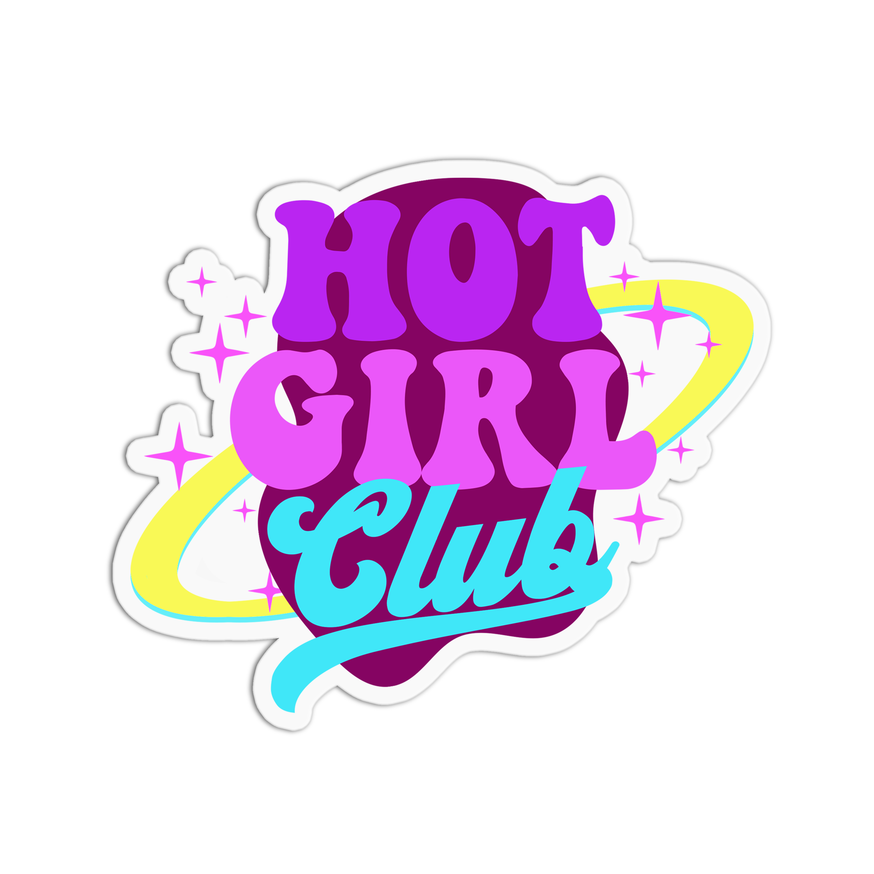 Hot Girl Club Sticker – A Little Happy