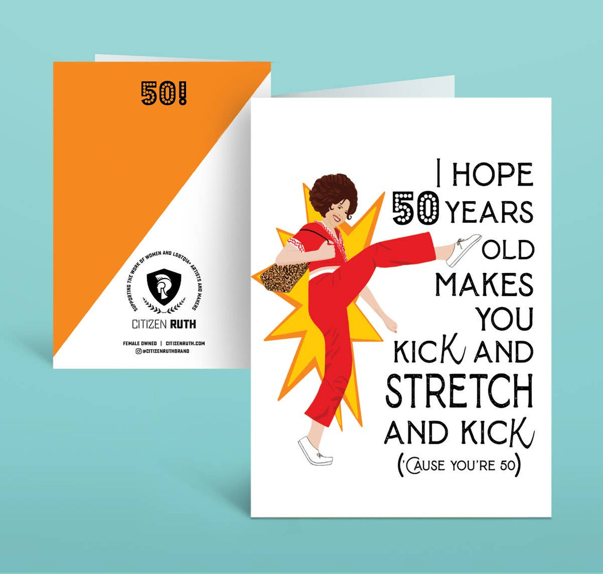 Sally O'Malley 50 Years Old Birthday Card – A Little Happy